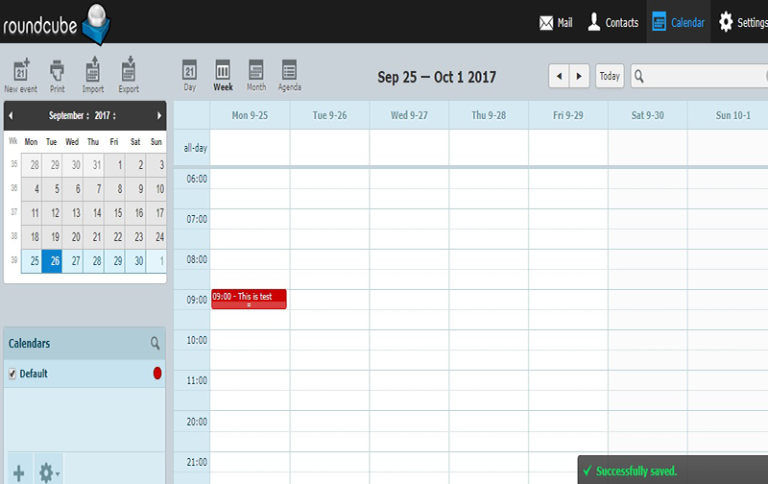 Adding Kolab Calendar in DirectAdmin Roundcube - وبلاگ دی تلکام